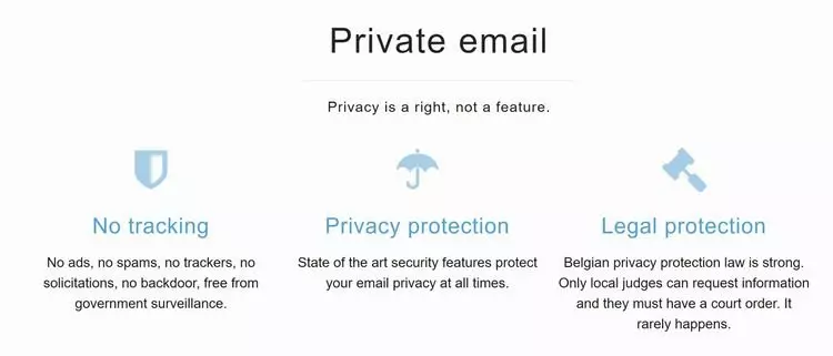 8 ทางเลือก ProtonMail ที่ดีที่สุดสำหรับการรักษาความปลอดภัยอีเมลของคุณ 20159_5
