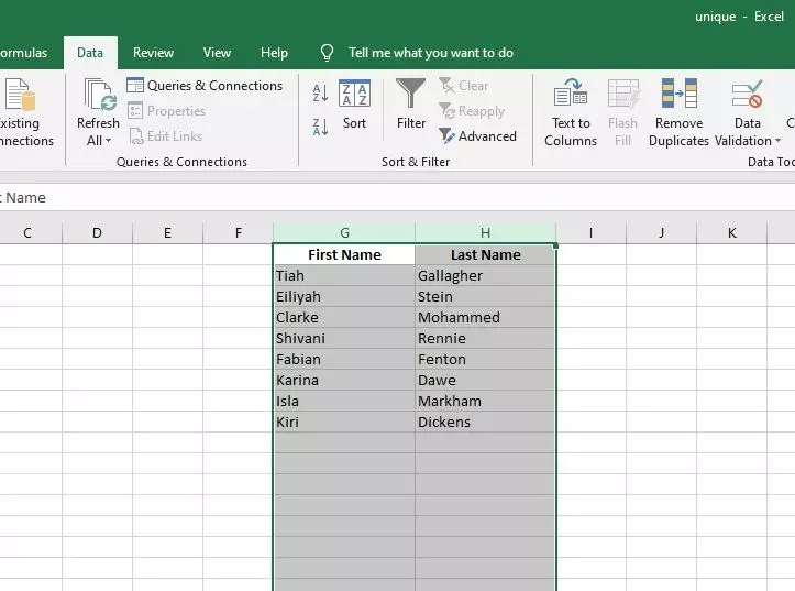 Cara Ngitung Nilai Unik ing Excel 20226_3