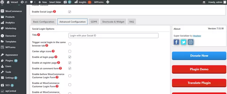 Cómo agregar inicio de sesión social a WordPress con Super Socializer 20349_18