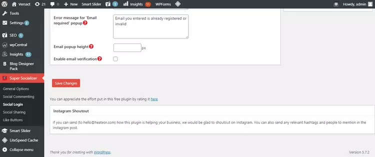 Conas logáil isteach sóisialta a chur le WordPress le Super Socializer 20349_20