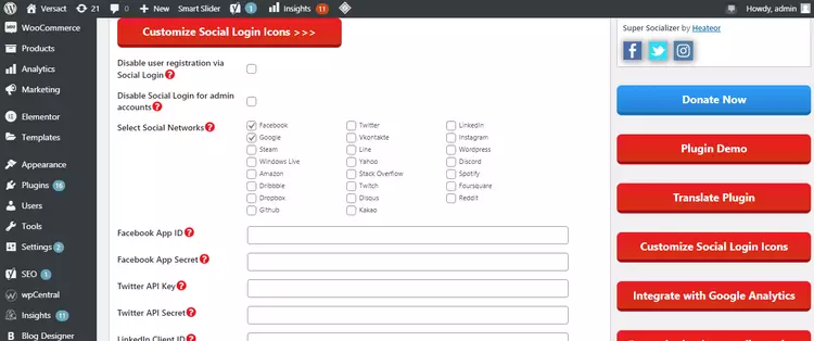 Süper Sosyalleştirici ile WordPress'e Sosyal Giriş Nasıl Eklenir 20349_22