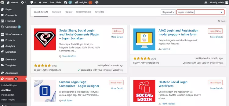 Cara Tambah Login Sosial menyang WordPress Kanthi Super Socializer 20349_3