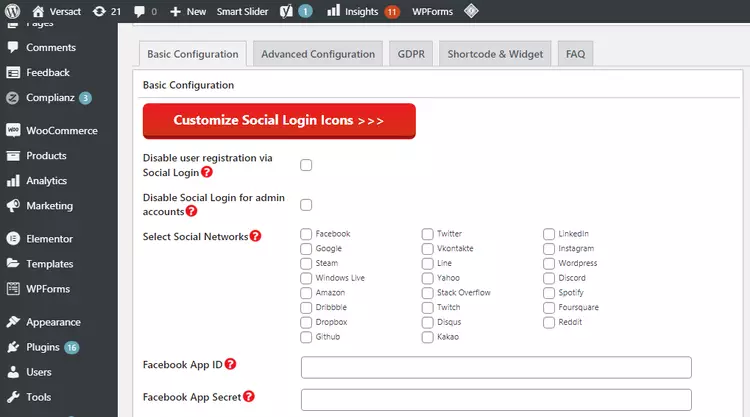 Cara Tambah Login Sosial menyang WordPress Kanthi Super Socializer 20349_6