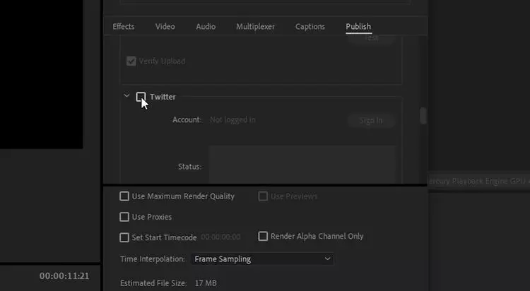 如何使用 Adobe Media Encoder 將視頻上傳到社交媒體 20560_10