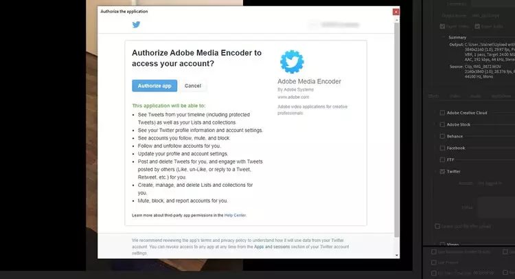 Чӣ тавр бо истифода аз Adobe Media Encoder видеоҳои худро ба васоити иҷтимоӣ бор кардан мумкин аст 20560_12