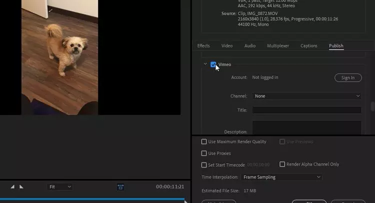 Ki jan yo telechaje videyo ou yo sou medya sosyal lè l sèvi avèk Adobe Media Encoder 20560_21