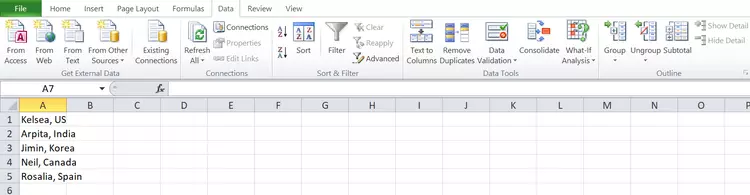 Como dividir células do Excel usando um delimitador 21192_7