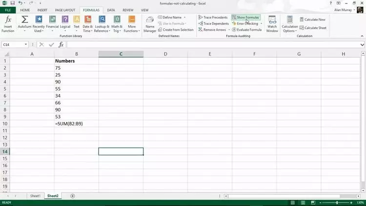 Excel-formules werken niet? 5 manieren om ze te repareren 21236_4