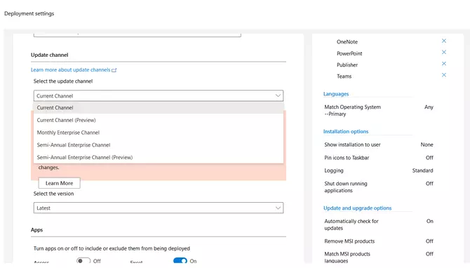 Office Deployment Tool yordamida ofis oʻrnatishingizni moslashtiring 21264_5