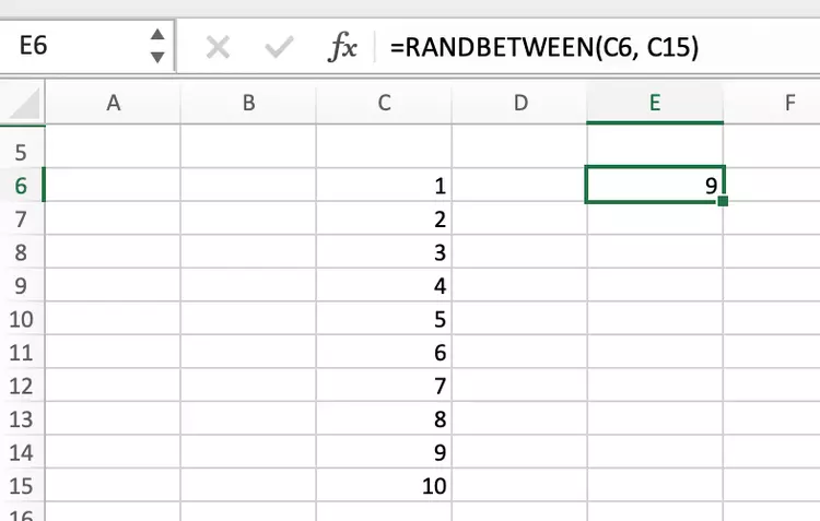 როგორ გამოვიყენოთ RANDBETWEEN ფუნქცია Excel-ში 21747_3