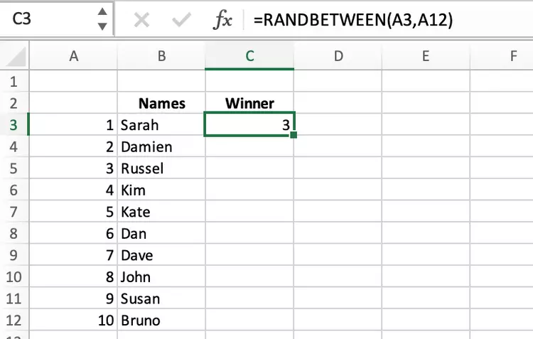 როგორ გამოვიყენოთ RANDBETWEEN ფუნქცია Excel-ში 21747_4