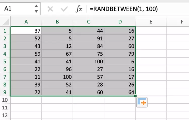 როგორ გამოვიყენოთ RANDBETWEEN ფუნქცია Excel-ში 21747_5