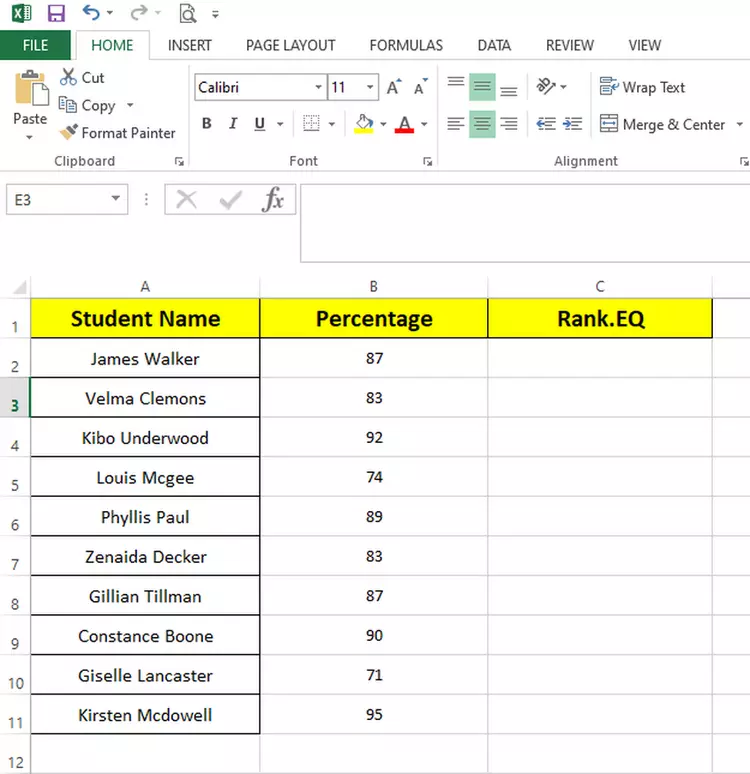 COUNTIF ilə Excel-də Rank və SUMPRODUCT funksiyasından necə istifadə etmək olar 21851_3