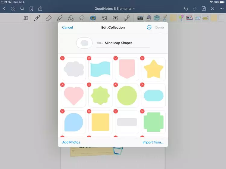 GoodNotes 5 တွင် Elements Tool ကိုအသုံးပြုနည်း 21886_5