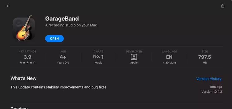 9 сабаб GarageBand беҳтарин DAW барои шурӯъкунандагон дар macOS аст 22077_9