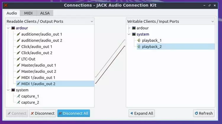 Linux DAW:n käyttäminen USB-liitetyn MIDI-näppäimistön kanssa 22115_13