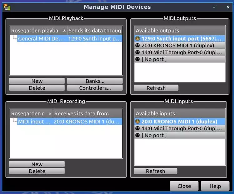 Fa'aaogāina o le Linux DAW fa'atasi ma le USB-Connected MIDI Keyboard 22115_4