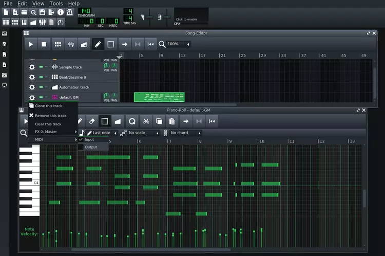 Fa'aaogāina o le Linux DAW fa'atasi ma le USB-Connected MIDI Keyboard 22115_6