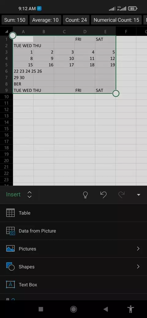 Giunsa Pag-input ang Data Ngadto sa Mga Spreadsheet sa Excel Gamit ang Camera sa Imong Telepono 2213_10