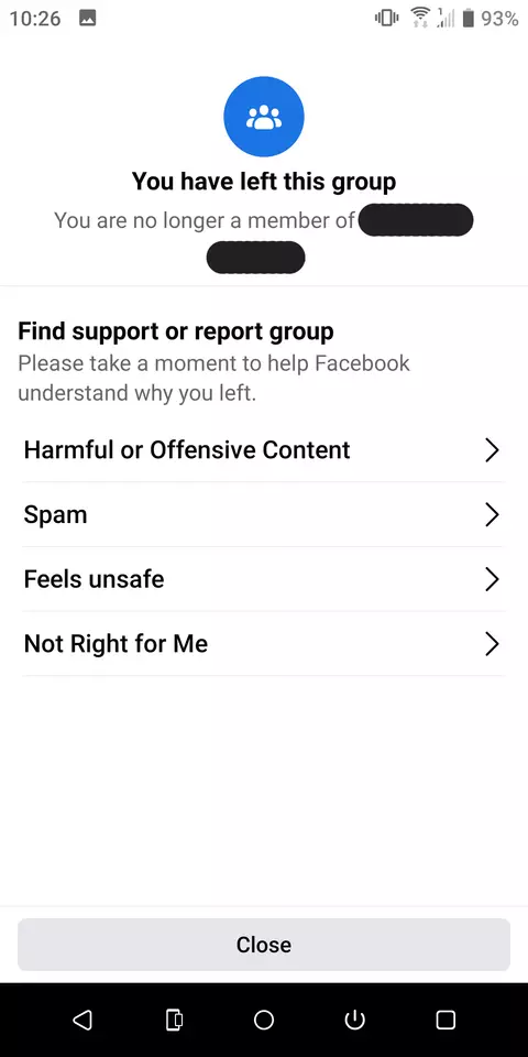Како да оставите група на Фејсбук 22179_10
