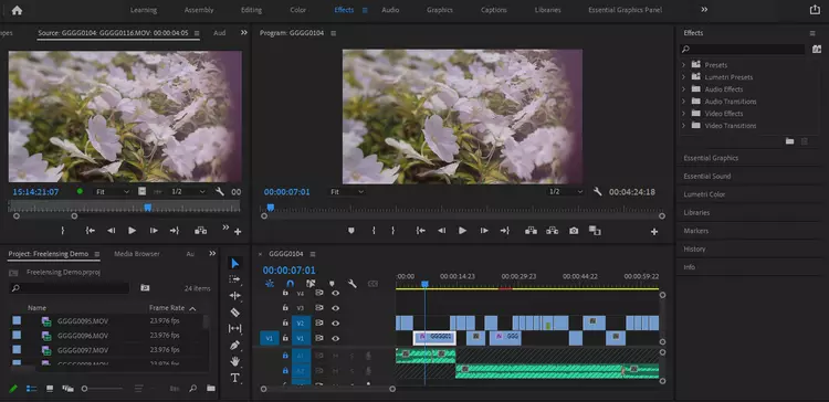 Kā lietot efektus programmā Adobe Premiere Pro 22213_2