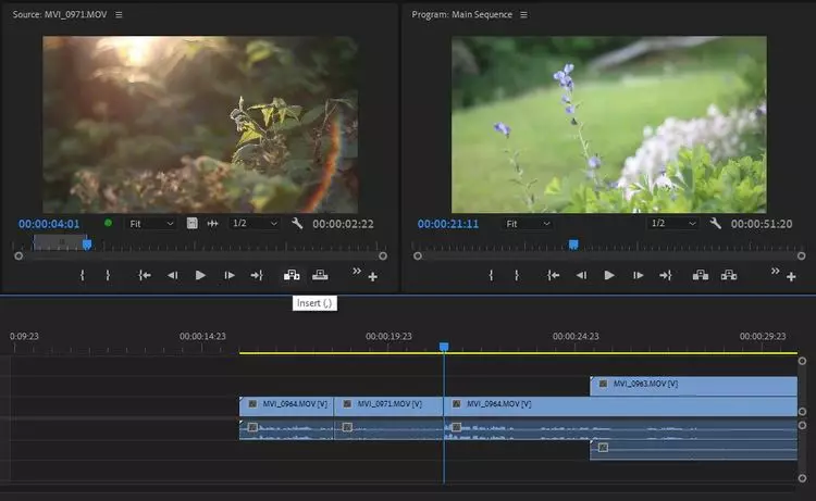 Source Monitor vs. Program Monitor v Premiere Pro: Jaký je rozdíl? 22214_5