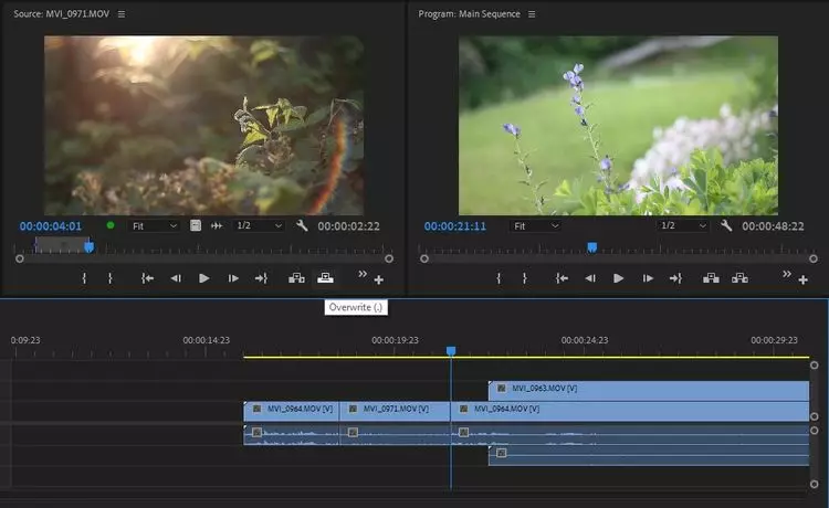 Sors Monitor vs Program Monitor fi Premiere Pro: X'inhi d-Differenza? 22214_6