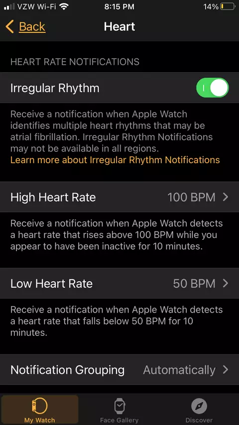 Paano Gamitin ang Built-in na Heart Rate App sa Iyong Apple Watch 22251_2