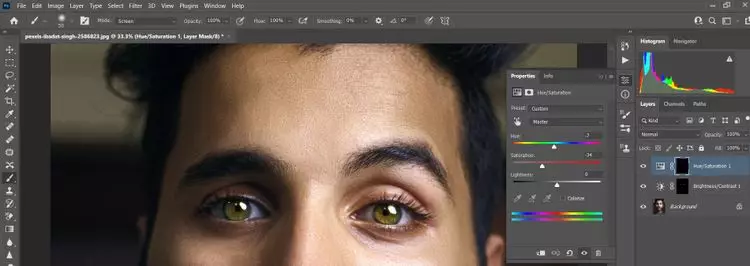 Photoshop ашиглан нүдийг хэрхэн сайжруулах вэ 22322_38