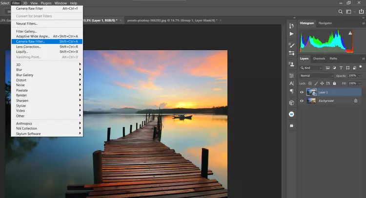 Ụzọ okike 3 iji dezie ọdịda anyanwụ na Photoshop 22334_12