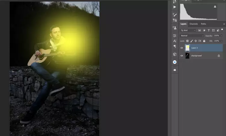 Hoe kinne jo maklik ljochteffekten meitsje yn Photoshop mei Overlay Blend Mode 22339_11