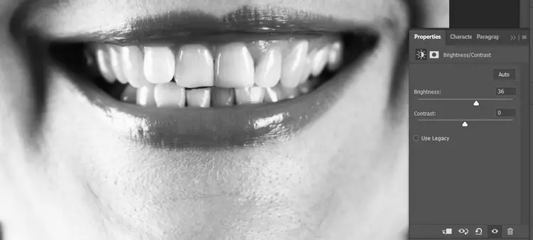 Como branquear os dentes en Photoshop: 3 métodos sinxelos 22340_18