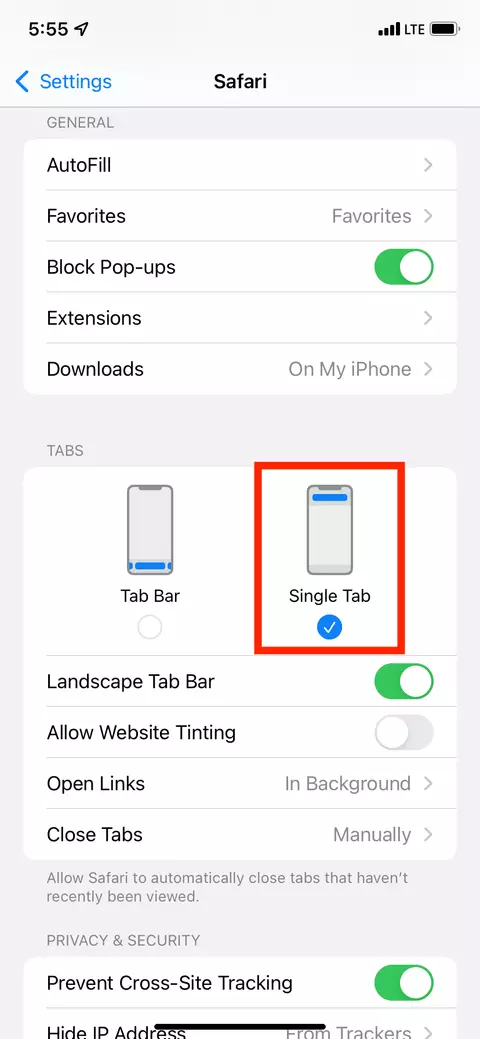 iPhone Safari Search Bar ကို iOS 15 တွင် ထိပ်တန်းသို့ ရွှေ့နည်း 22381_6