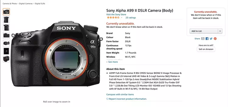 Čini se da je Sony završio sa DSLR kamerama 22444_2