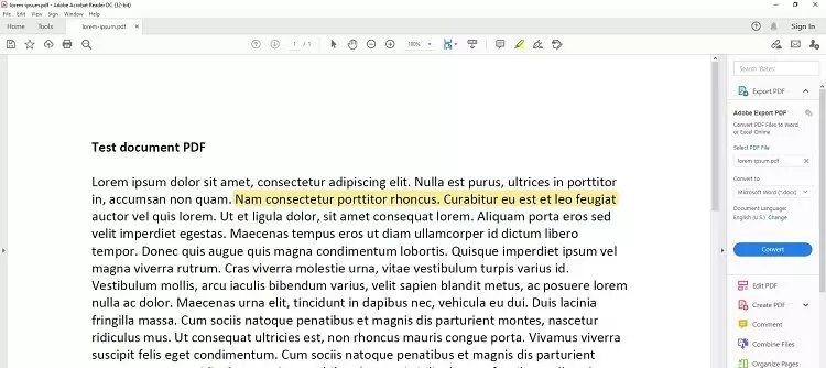 Ինչպես ընդգծել տեքստը PDF ֆայլում 5 պարզ քայլով 22480_3