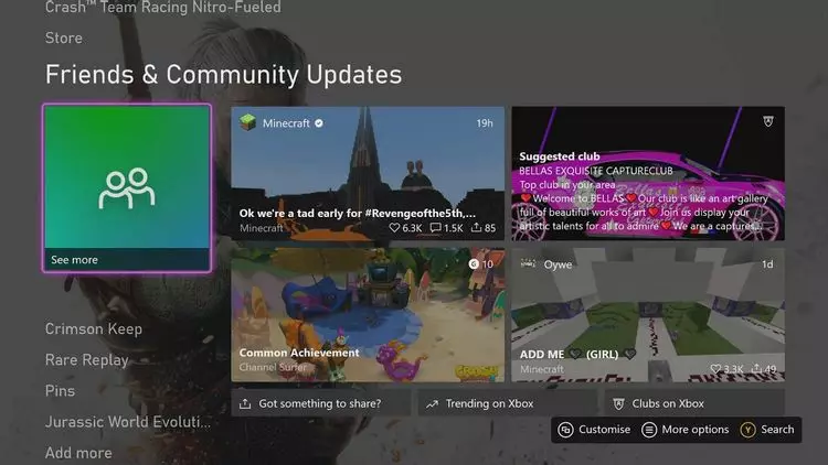 ដំណើរកម្សាន្តរបស់ Xbox Dashboard និងរបៀបរុករកវា។ 22513_8