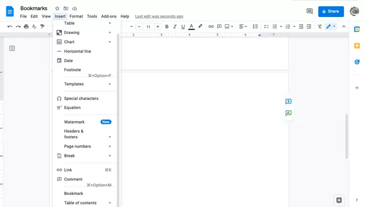 Cara Nggunakake Tetenger ing Google Docs 2300_2