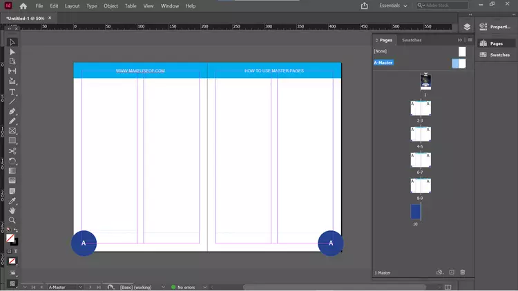 如何使用 Adobe InDesign 母版页来简化您的工作流程 23247_4