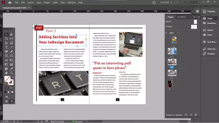 Yuav Ua Li Cas Ntxiv Tus lej hauv Adobe InDesign 23252_22