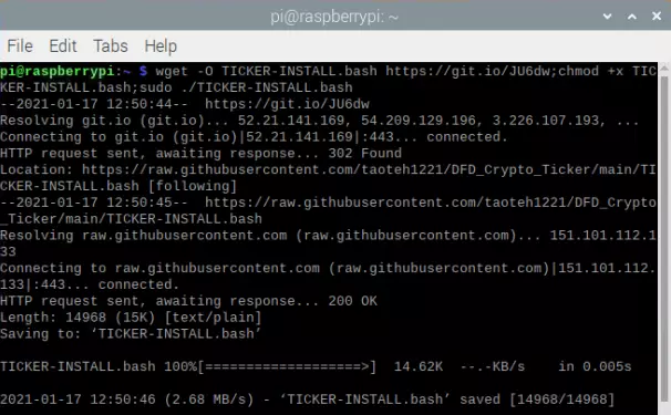 Raspberry Pi көмегімен криптовалюта бағасының белгісін жасаңыз 23468_3
