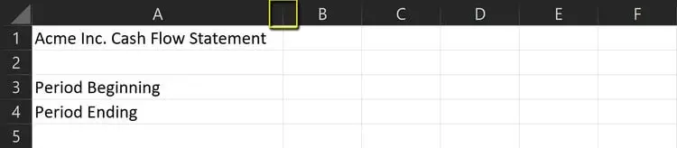 Kako narediti izkaz denarnih tokov v Microsoft Excelu 24776_10