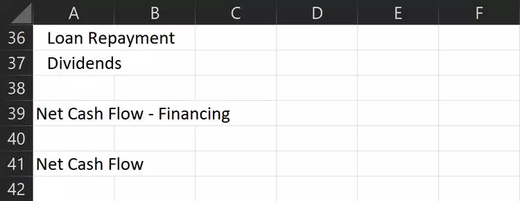 Kako napraviti izvještaj o novčanim tokovima u programu Microsoft Excel 24776_8