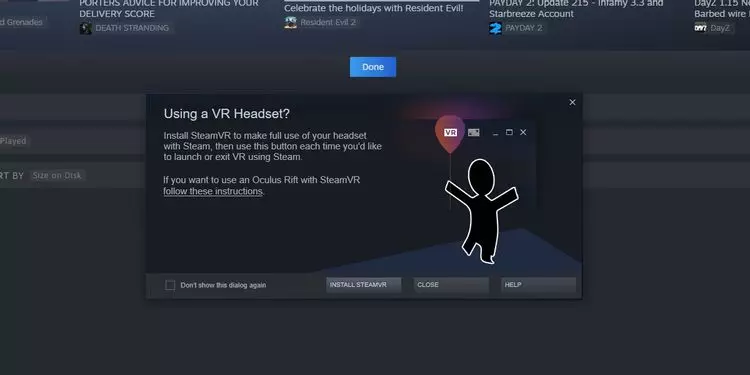 Fa'afefea ona Seti SteamVR i lau VR Headset