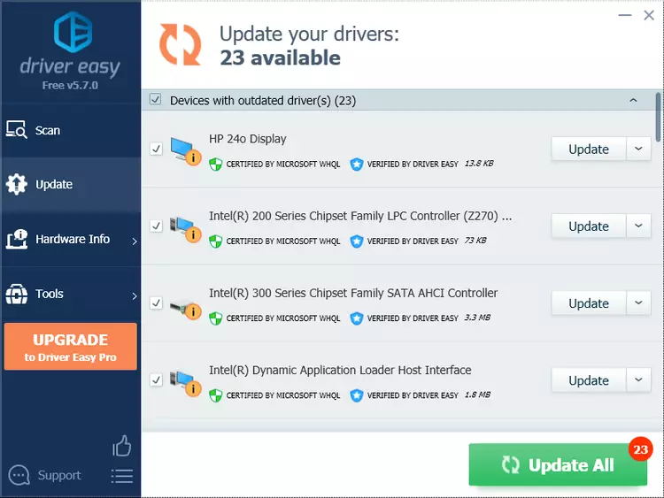 Windows အတွက် အကောင်းဆုံး အခမဲ့ Driver Updaters 5 ခု