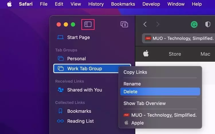 Како да користите Safari Tab Groups на вашиот Mac 2541_5