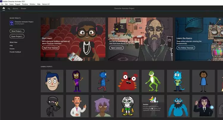 Een beginnershandleiding voor Adobe Character Animator 25742_9