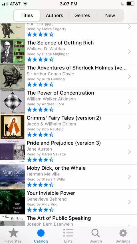 6 Audible Alternativen: Déi Bescht Gratis oder Bëlleg Audiobook Apps 26117_9