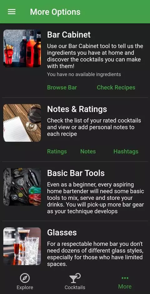 Ny fampiharana Android 6 tsara indrindra amin'ny fanaovana cocktails 26146_19