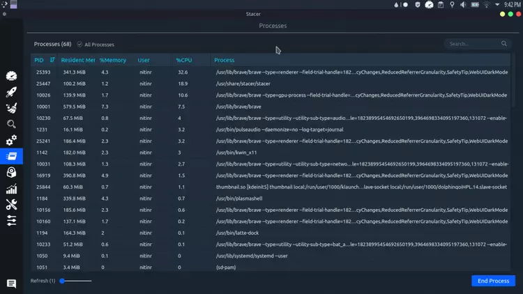 Optimize ak kontwole pèfòmans sistèm Linux ou a ak Stacer 26361_6