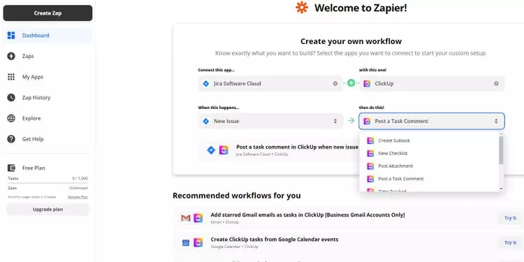 9 Zapier интеграции кои ќе го автоматизираат вашиот тек на управување со задачи 26479_7